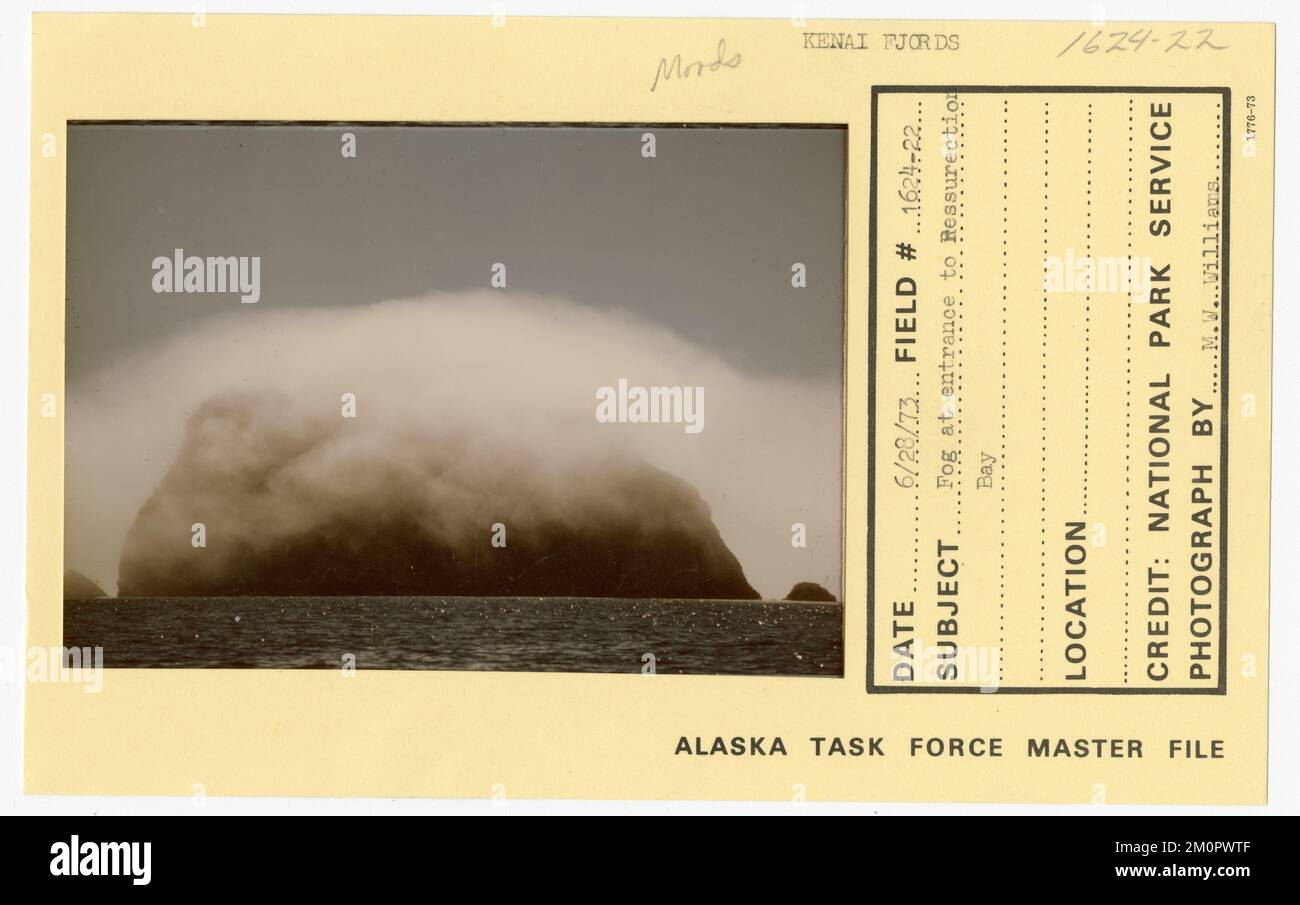 Fog at entrance to Resurrection Bay. Alaska Task Force Photographs ...