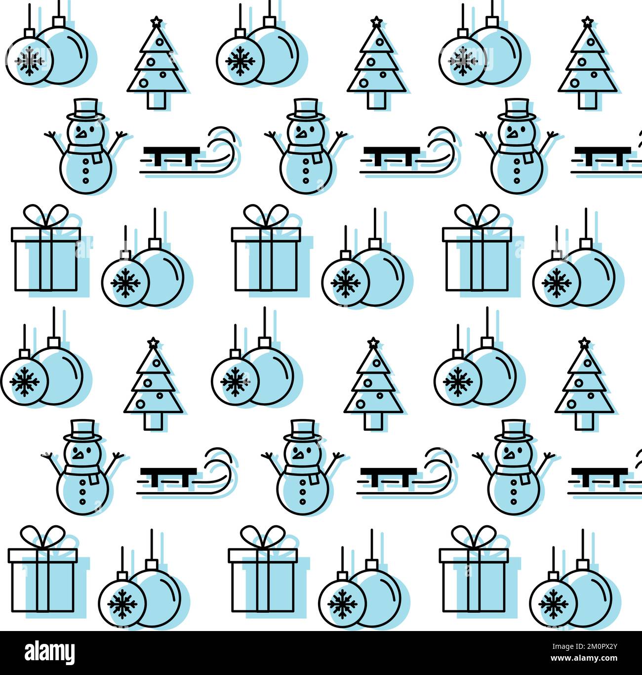 Winter seamless pattern background with winter icons Vector Stock ...
