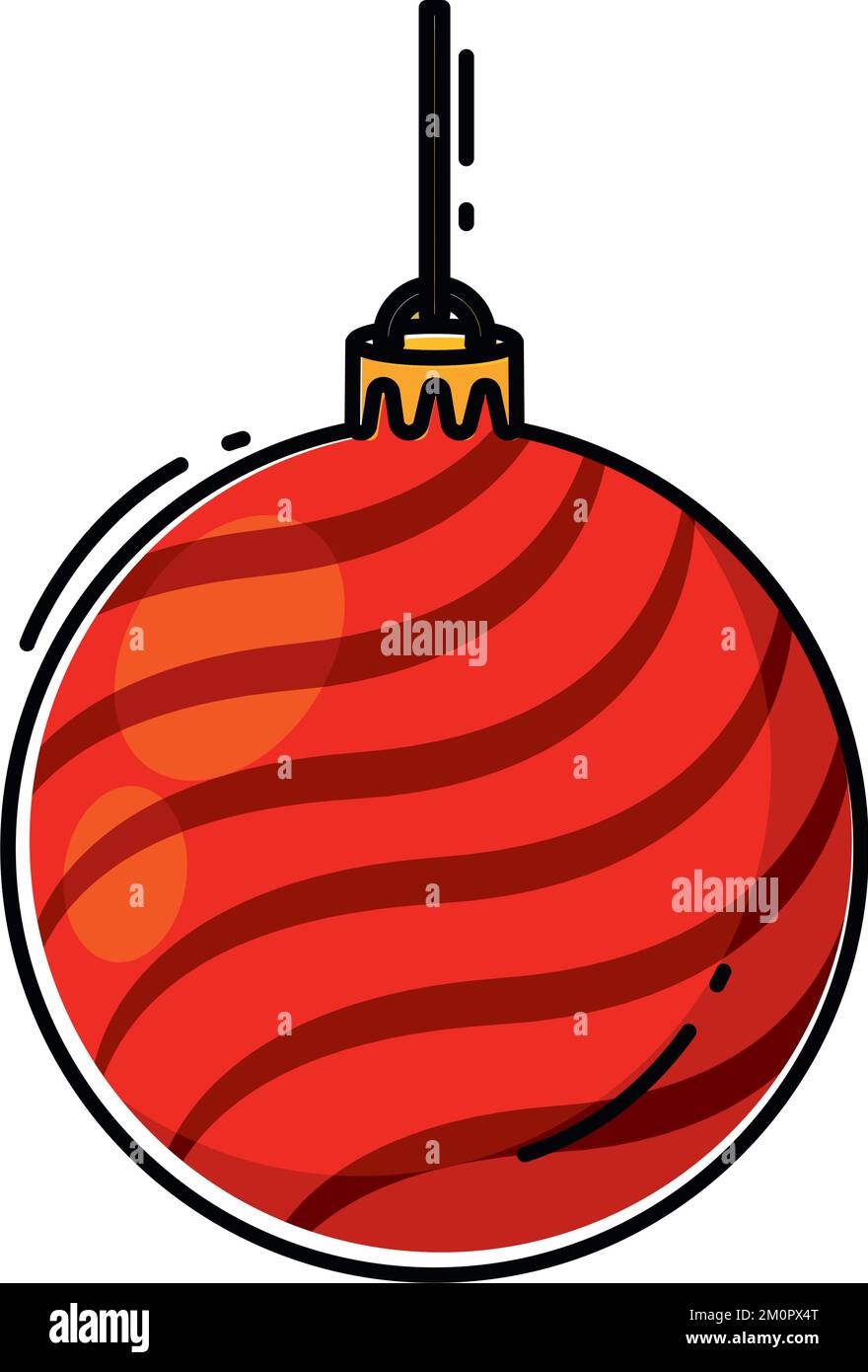 Isolated colored christmas ball with texture Vector Stock Vector Image ...