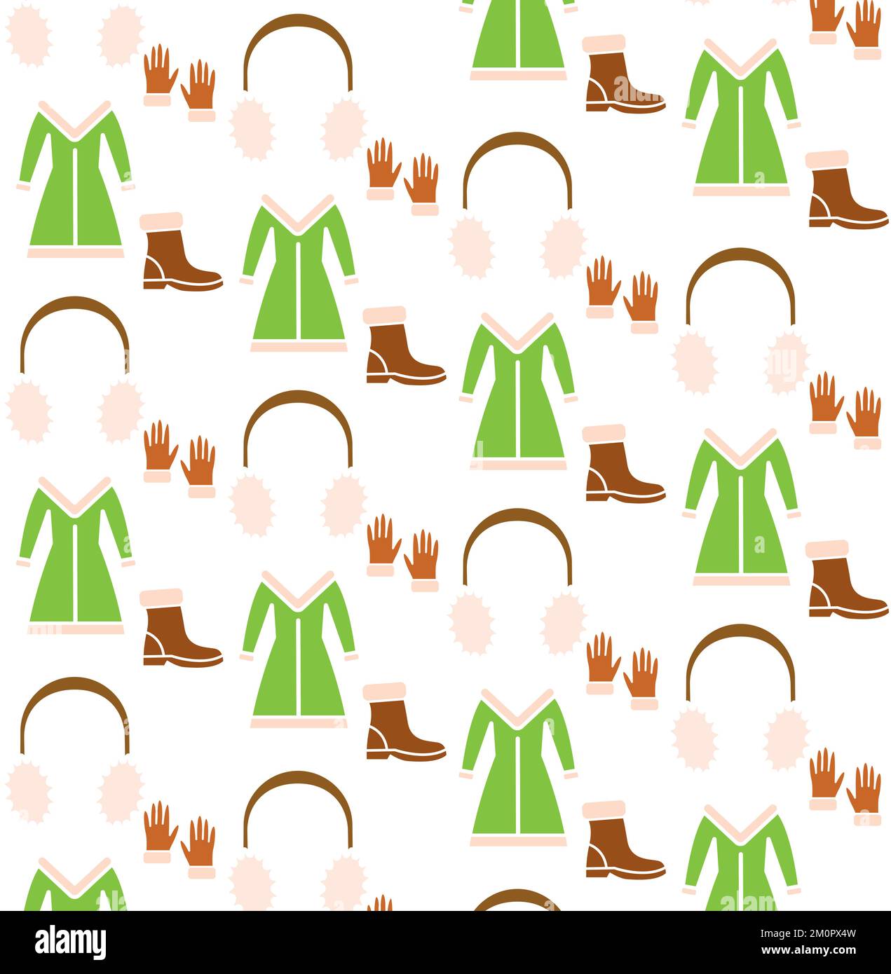 Winter seamless pattern background with winter icons Vector Stock ...