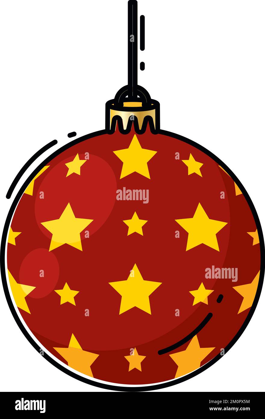 Isolated colored christmas ball with texture Vector Stock Vector Image ...