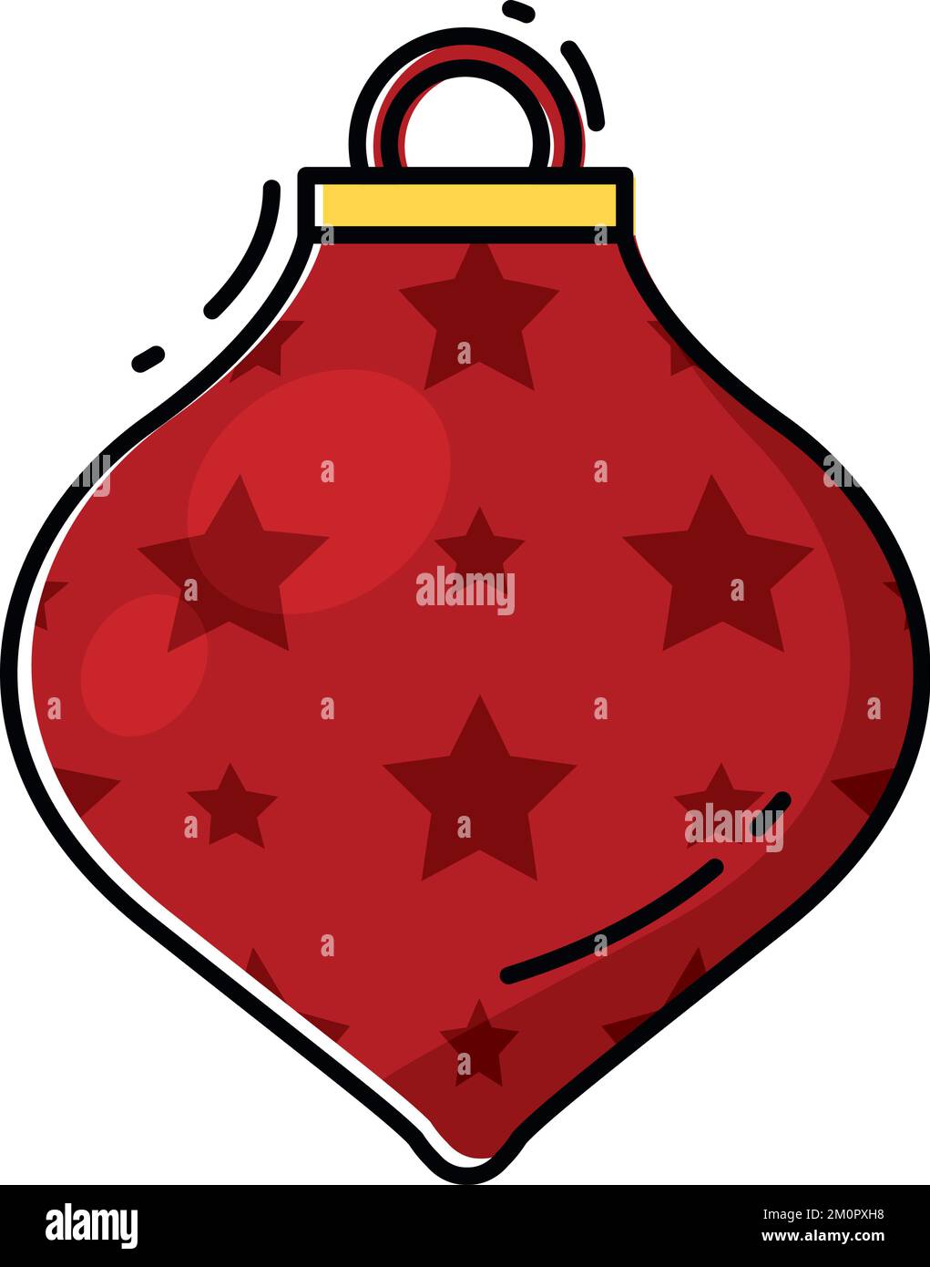 Isolated colored christmas ball with texture Vector Stock Vector Image ...