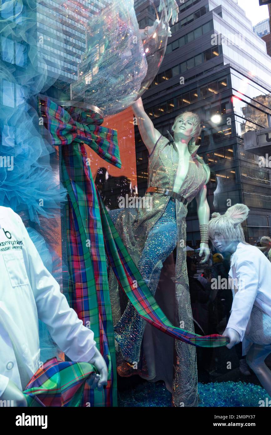 Bloomingdales Flagship Department Store window display during the 2022 ...