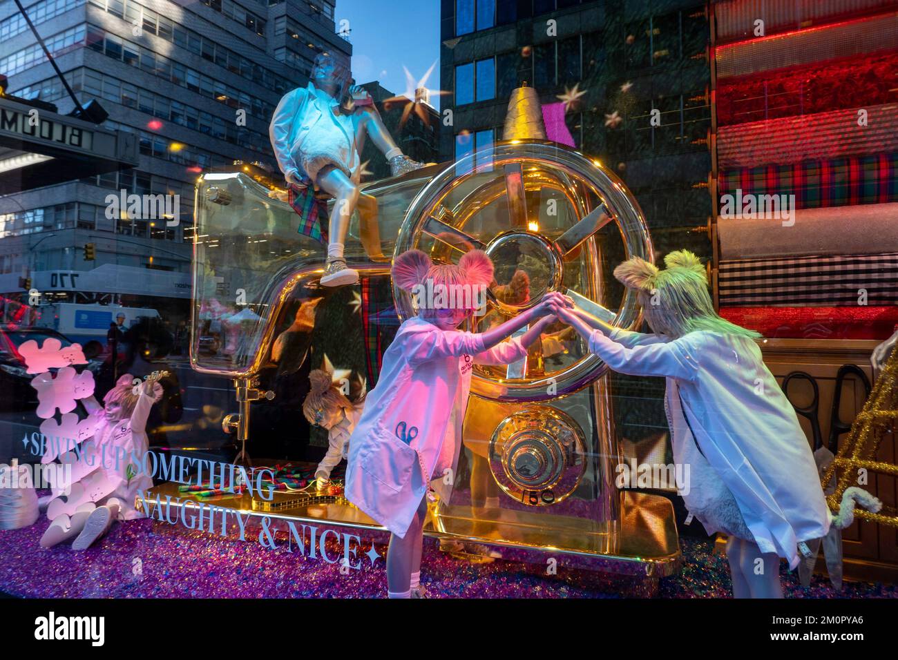 Bloomingdales Flagship Department Store window display during the 2022 ...