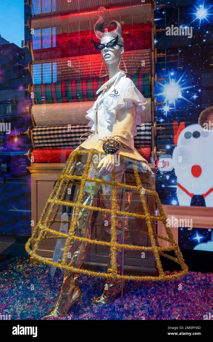 Bloomingdales Flagship Department Store window display during the 2022 ...