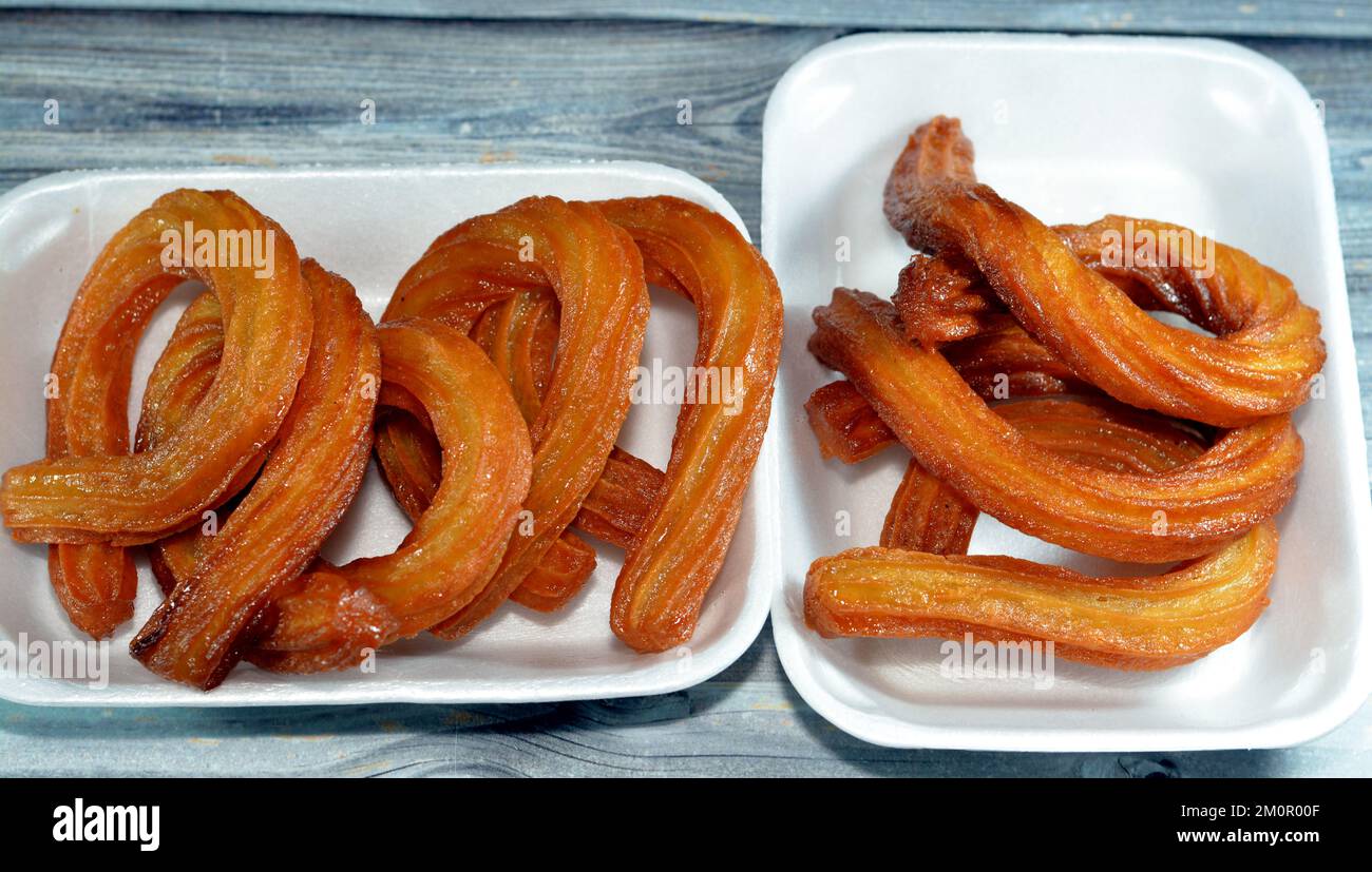 Turkish Churros, very popular street foods or street desserts in Turkey ...