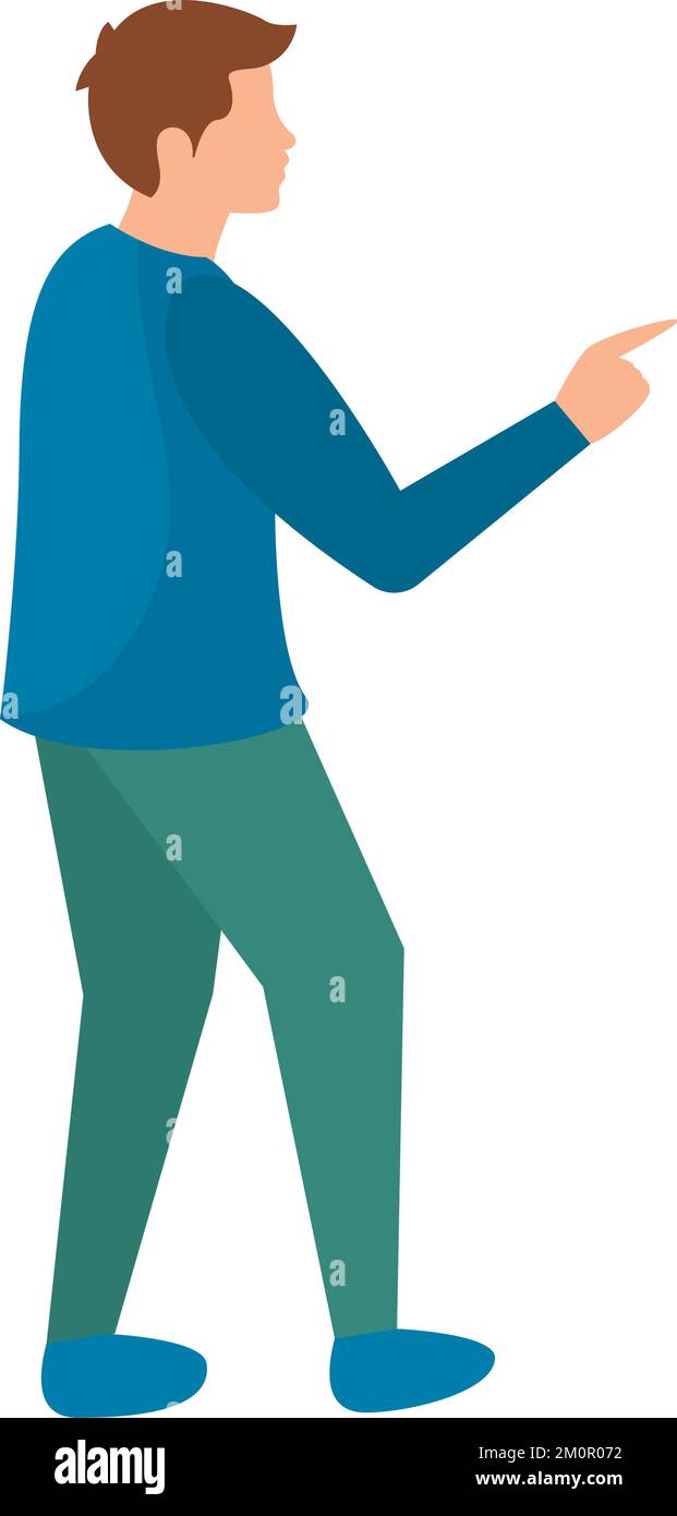 Isolated abstract colored male character Vector Stock Vector Image ...