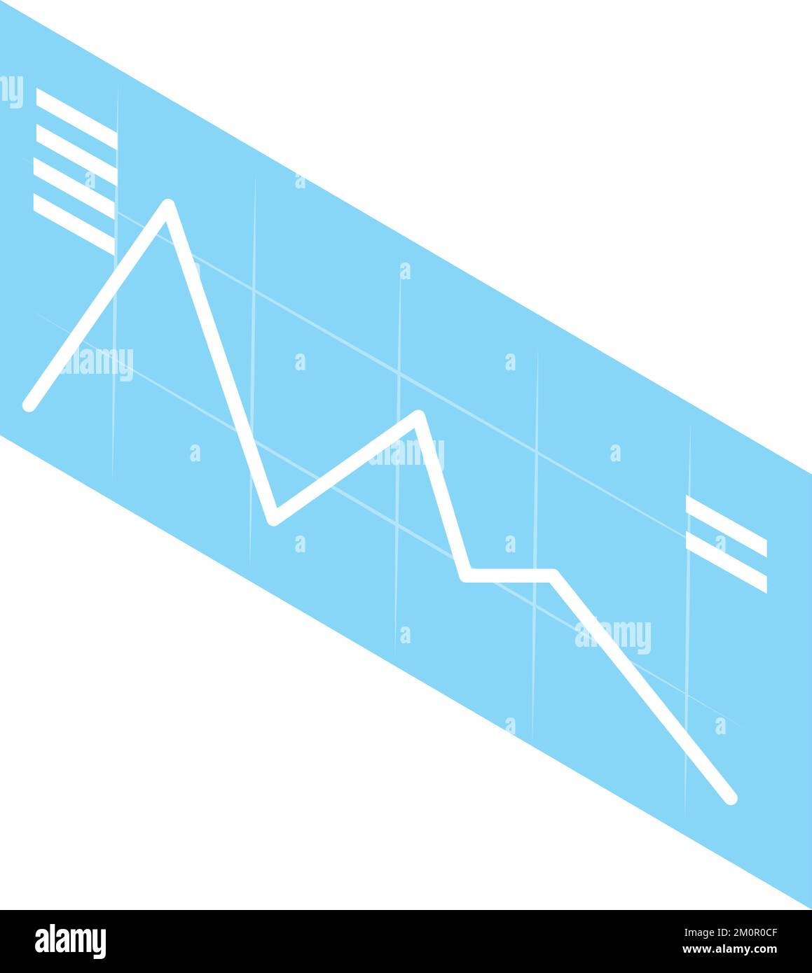 Isolated hologram of a business graph Vector Stock Vector Image & Art ...