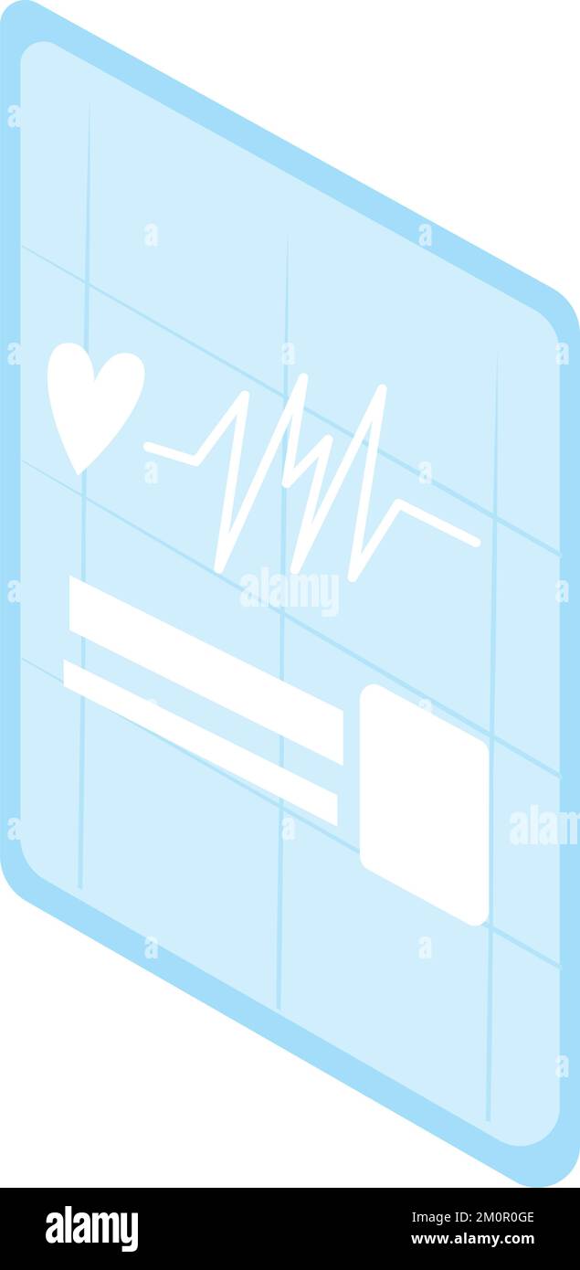 Isolated hologram of a healthy progression graph Vector Stock Vector ...