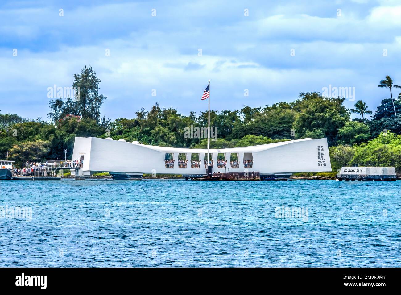 USS Arizona Memorial Dock Pearl Harbor Honolulu Oahu Hawaii Memorial is ...