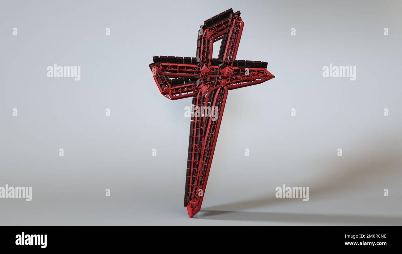 A 3D Illustration of the Christian cross. Artists, Designers, Pattern ...