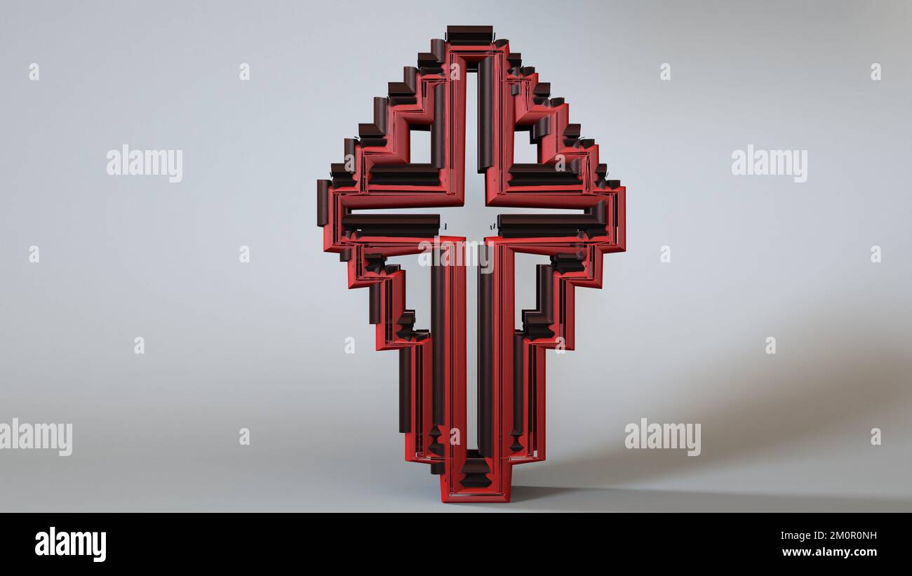 A 3D Illustration of the Christian cross. Artists, Designers, Pattern ...