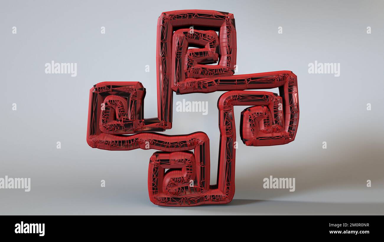 A 3D Illustration of the Christian cross. Artists, Designers, Pattern ...