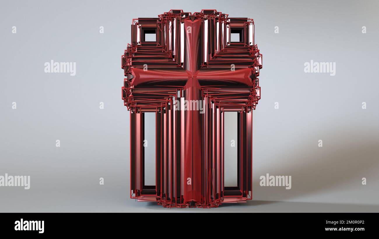 A 3D Illustration of the Christian cross. Artists, Designers, Pattern ...