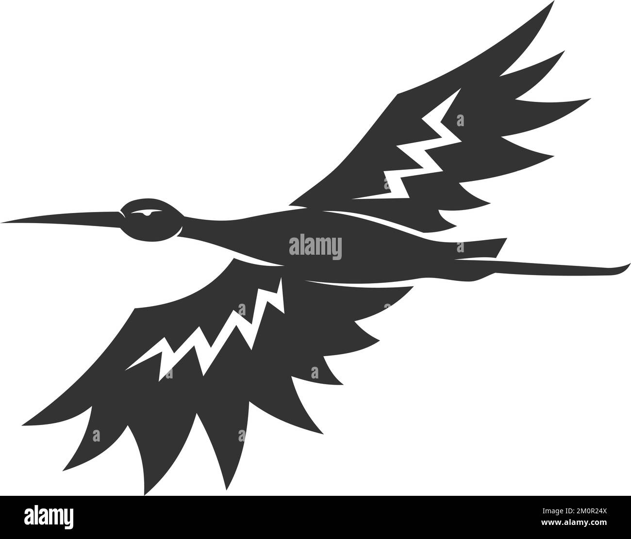 Stork bird logo template Icon Illustration Brand Identity Stock Vector ...