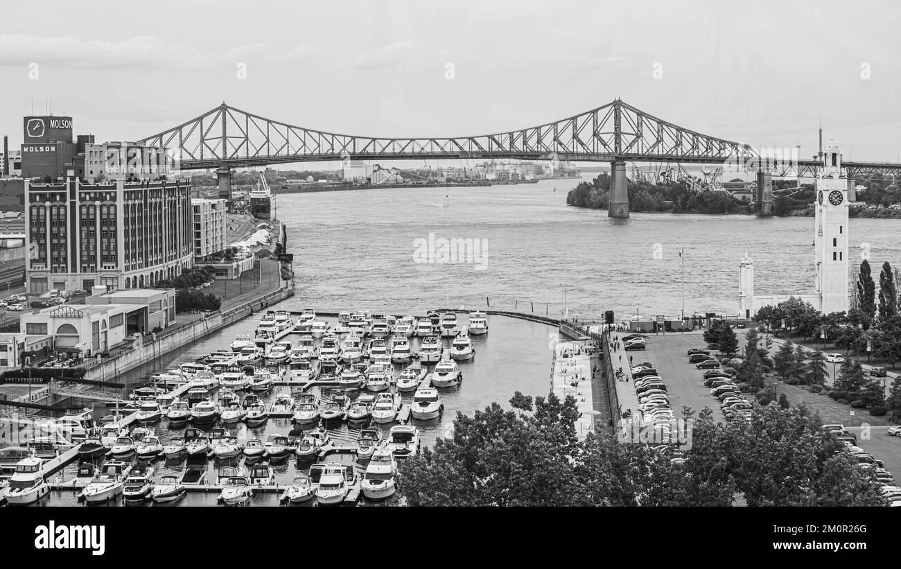 Montreal, Canada - July 1 2022: Panorama view of Montreal from the ...