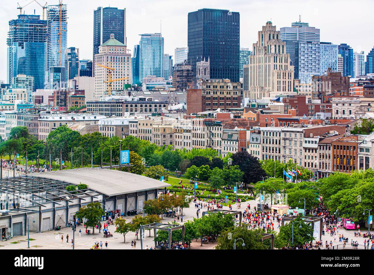 Montreal, Canada - July 1 2022: Panorama view of Montreal from the ...