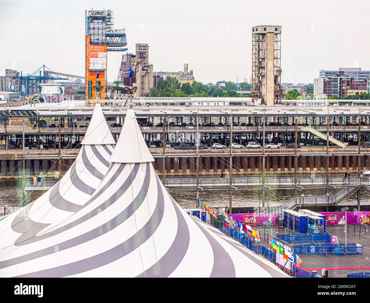 Montreal, Canada - July 1 2022: Panorama view of Montreal from the ...