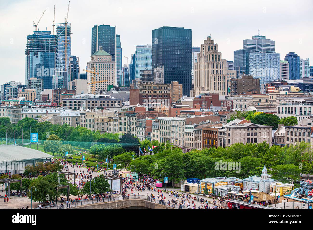 Montreal, Canada - July 1 2022: Panorama view of Montreal from the ...