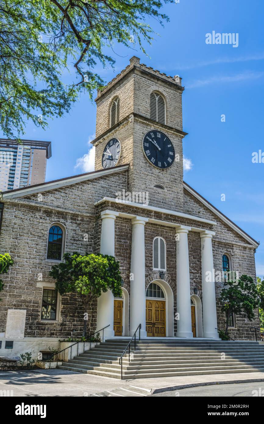 Kawaiaha'o Church Building Honolulu Oahu Hawaii Oldest church on Oahu ...