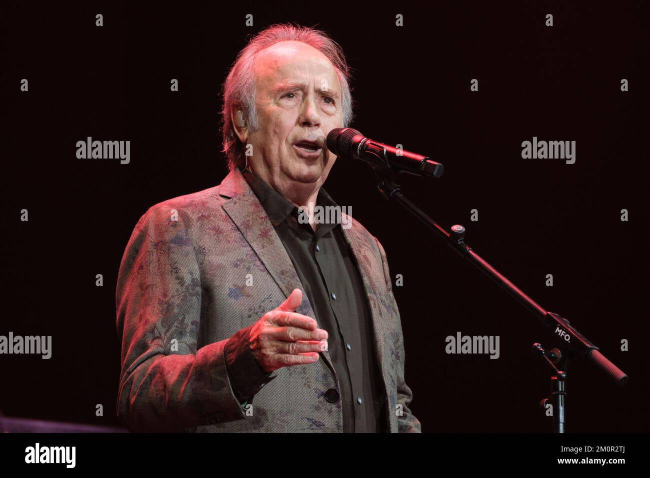 Madrid, Spain. 07th Dec, 2022. Singer-songwriter Joan Manuel Serrat ...