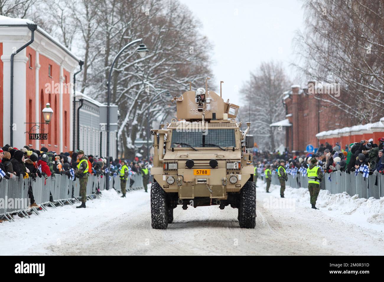 Hamina, Kymenlaakso, Finland. 6th Dec, 2022. The Finnish Defence Forces ...