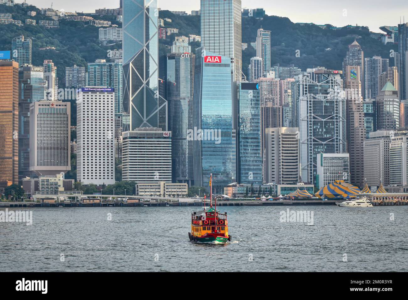 Hong Kong harbour view Stock Photo - Alamy