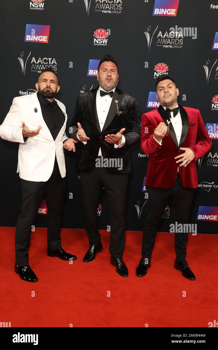 Sydney, Australia. 7th December 2022: Andrew Manfe, Joe Salanitri and ...