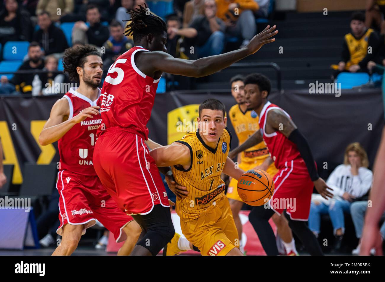 #7 FLIONIS DIMITRIS of AEK Athens BC during the Basketball Champions League, Gameday 5, match ...