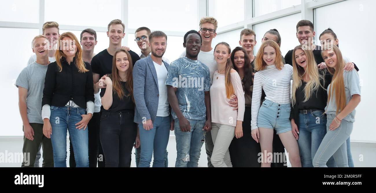 group of successful young people standing together Stock Photo - Alamy