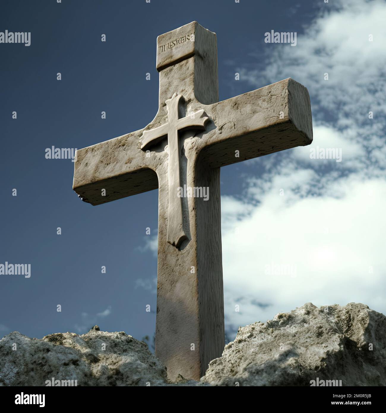 Sign signpost crucifix hi-res stock photography and images - Alamy