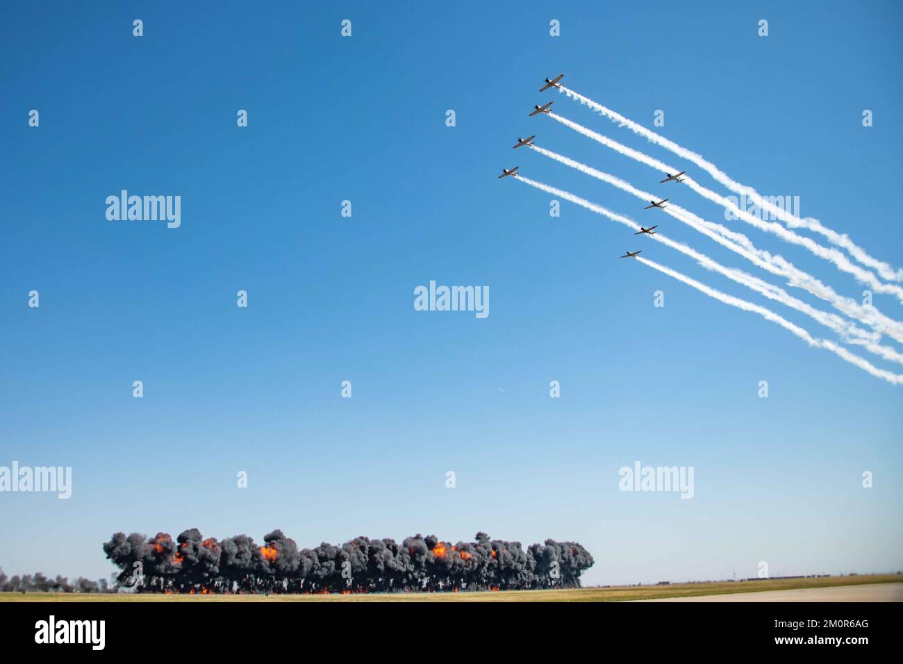 Tora Tora Tora performs during the Red River Thunder Airshow at Altus ...