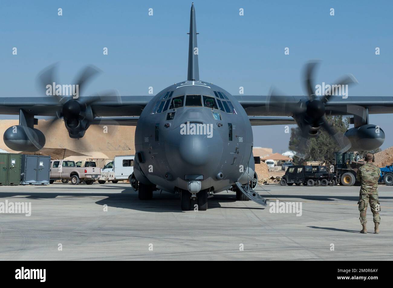 Aircrew members assigned to the 26th Expeditionary Rescue Squadron ...