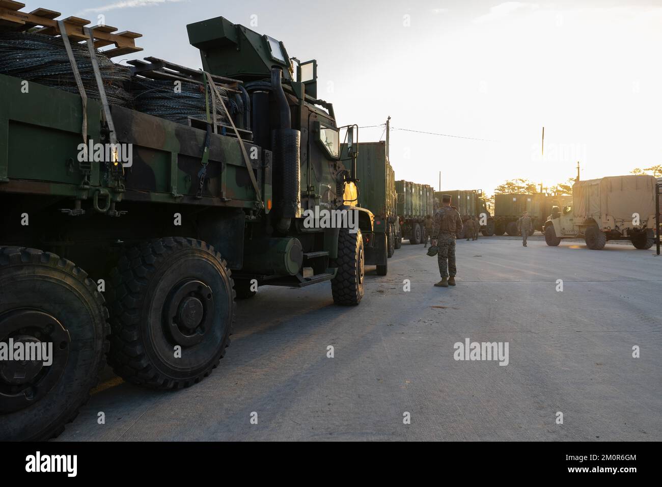 U.S. Marine Corps Medium Tactical Vehicle Replacement vehicles assigned ...