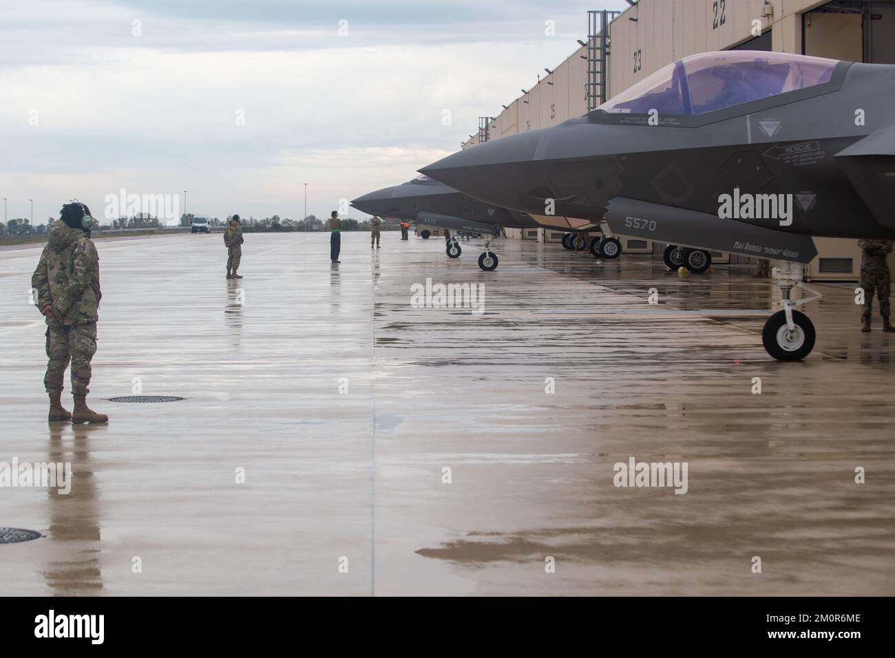 Senior Airman Chelsea Lewis, 493rd Aircraft Maintenance Unit crew chief ...
