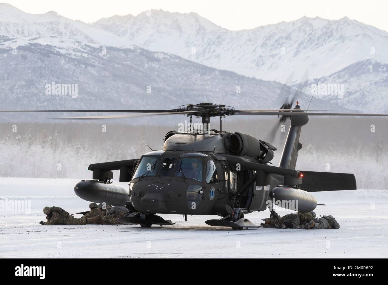 University of Alaska Army ROTC cadets offload from an Alaska Army ...