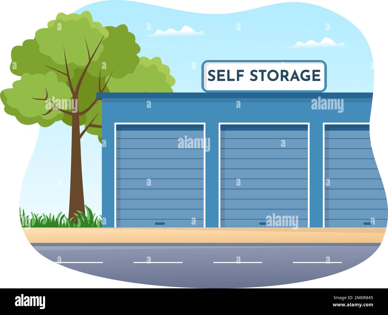 Self Storage of Cardboard Boxes Filled with Unused Items in Mini ...