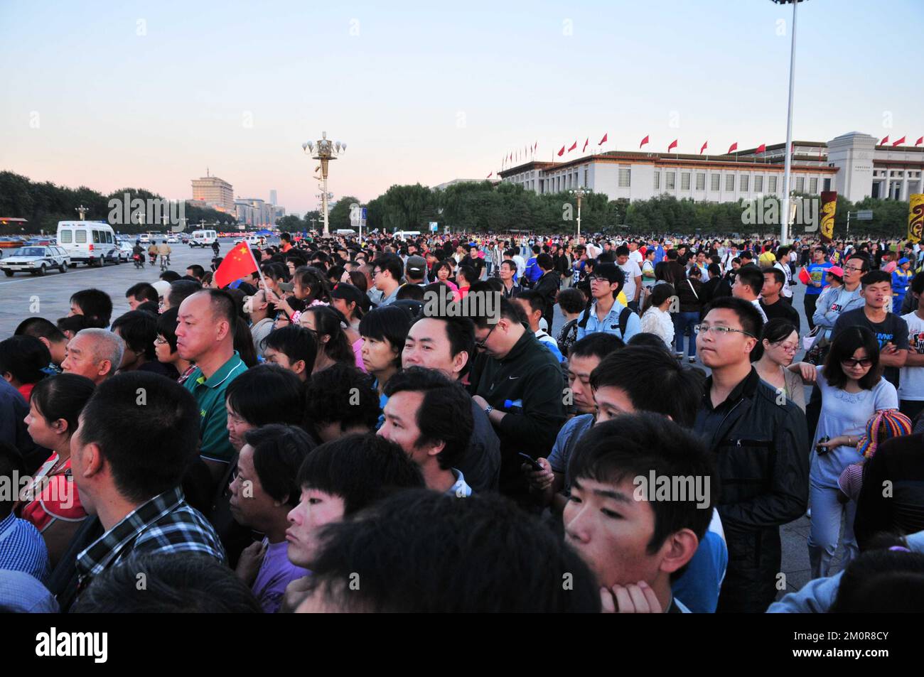 (FILE) BEIJING, CHINA - SEPTEMBER 30, 2012 - People gather at Tian ...