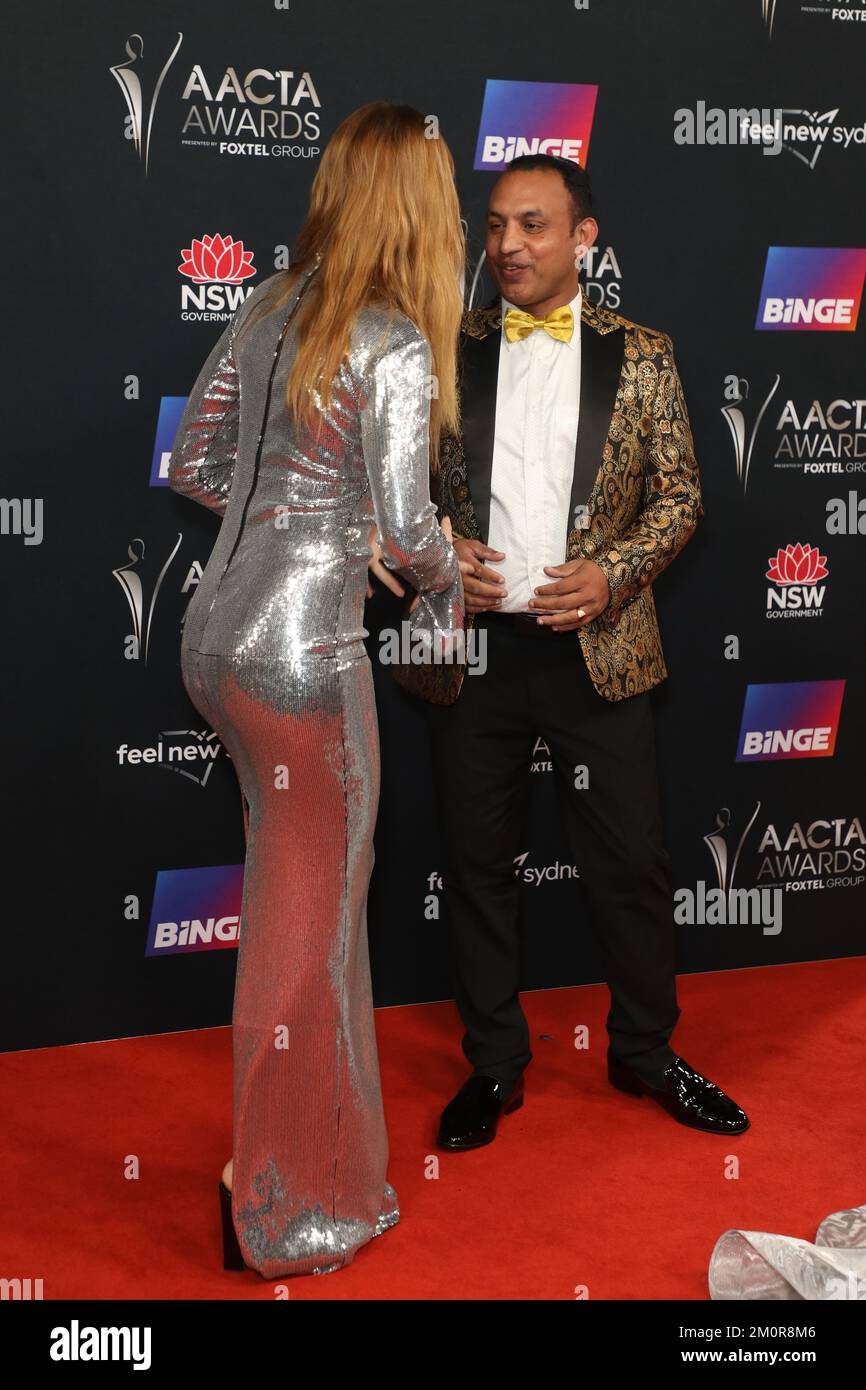 Sydney, Australia. 7th December 2022: Natasha Bassett and Dave Sidhu ...
