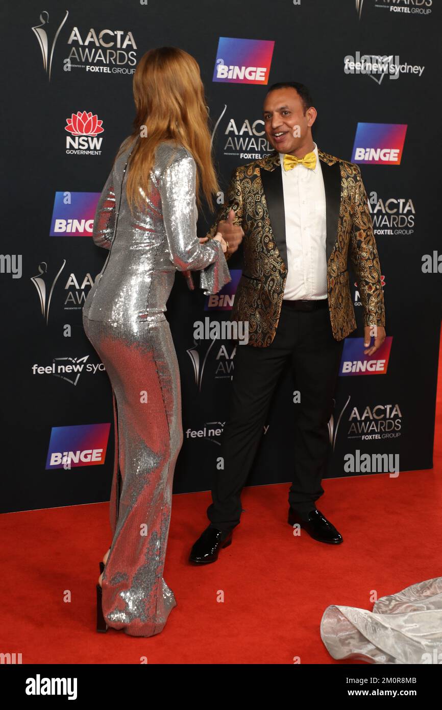 Sydney, Australia. 7th December 2022: Natasha Bassett and Dave Sidhu ...