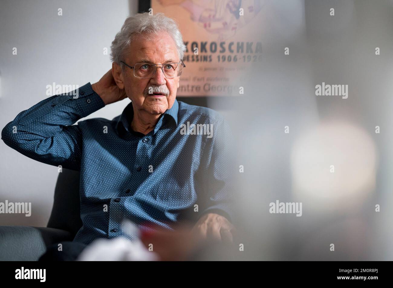 Bamberg, Germany. 08th Nov, 2022. Paul Maar answers questions about his ...