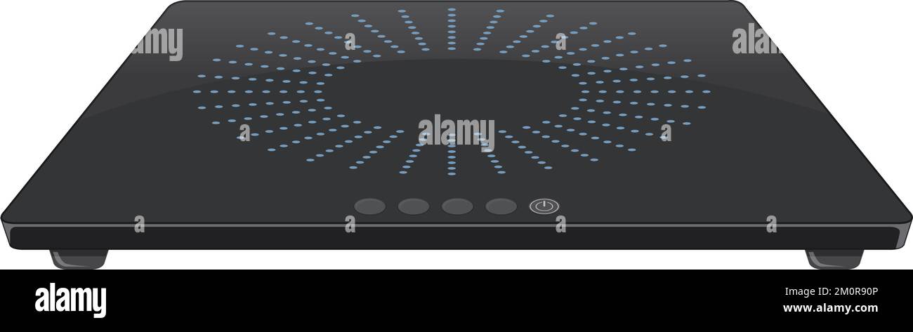 Induction stove isolated on white background illustration Stock Vector ...