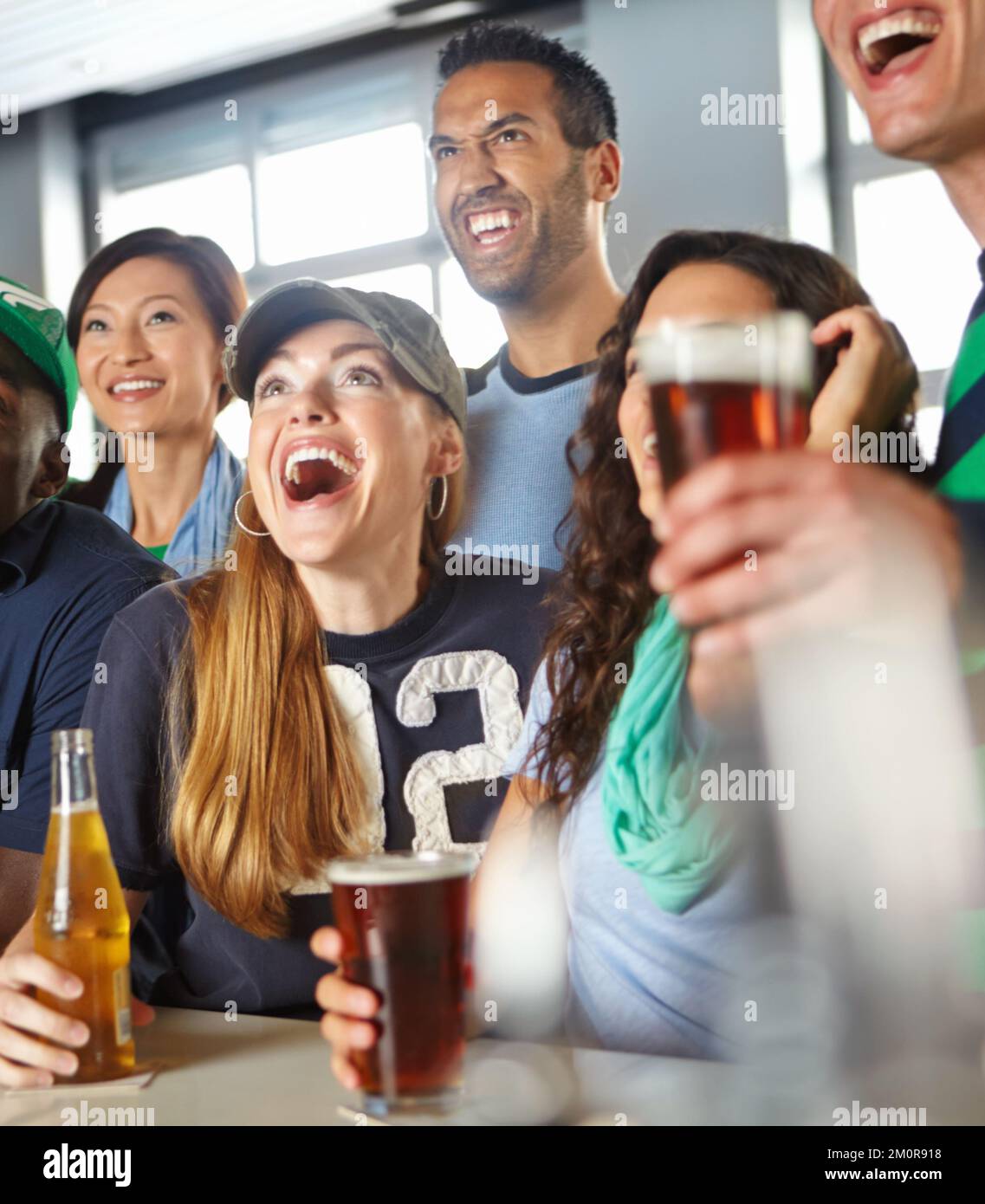 What an epic game. A group of friends cheering on their favourite ...