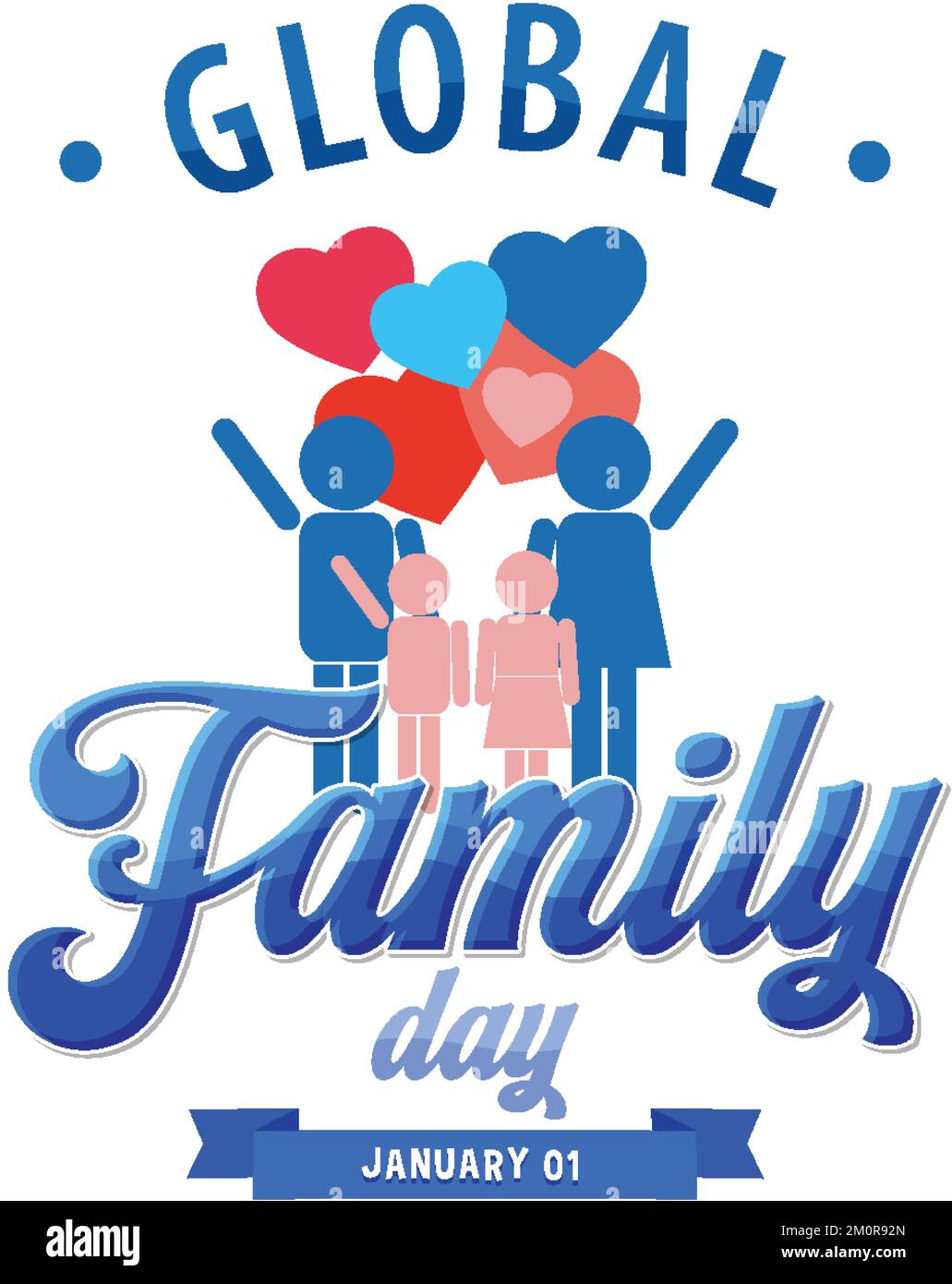 Global Family Day Baner Design illustration Stock Vector Image & Art ...