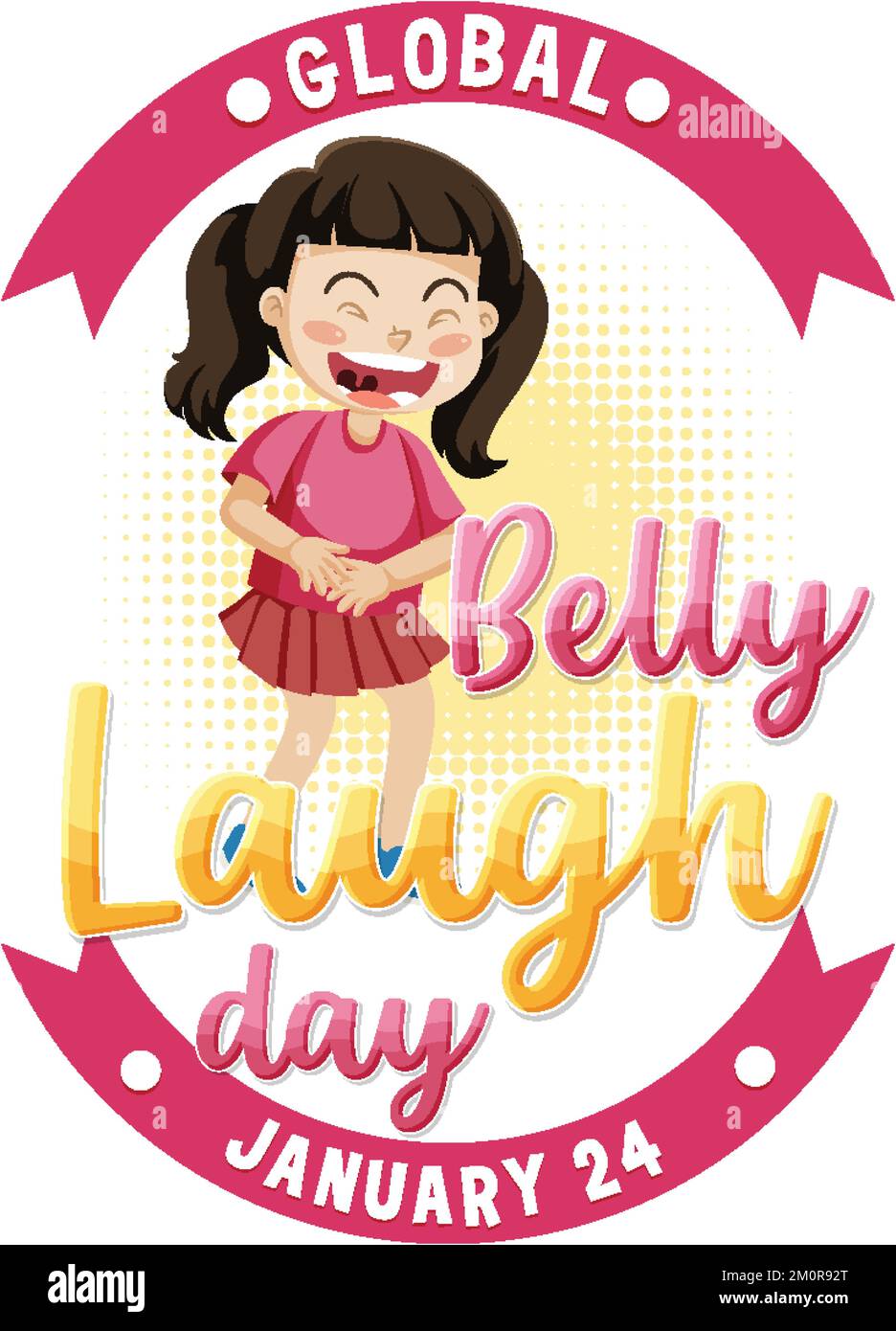 Global Belly Laugh Day Banner Design illustration Stock Vector Image ...