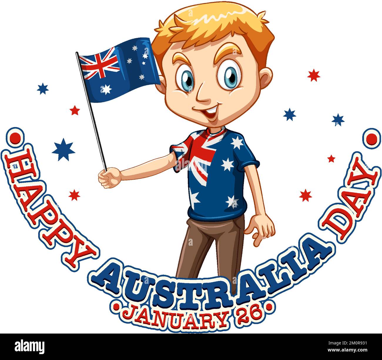 Happy Australia Day Banner Design illustration Stock Vector Image & Art ...