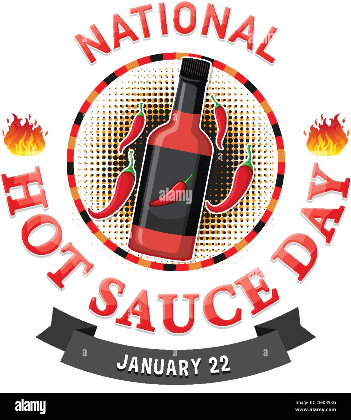 National Hot Sauce Day Banner Design illustration Stock Vector Image ...