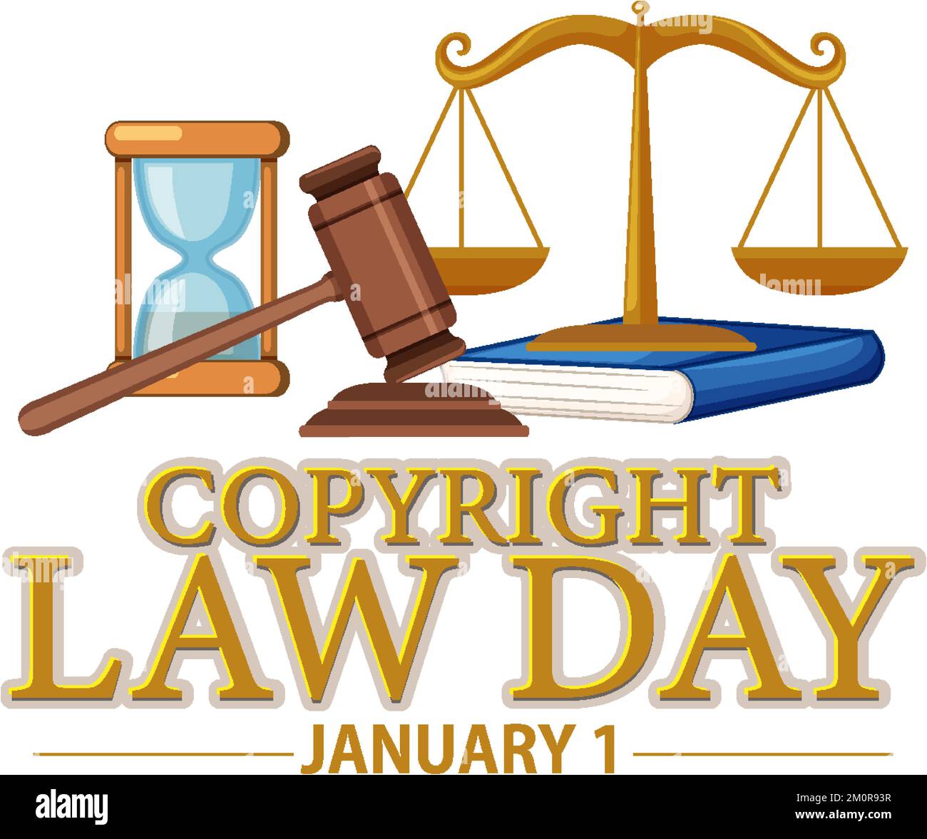 Copyright Law Day Banner Design illustration Stock Vector Image & Art ...