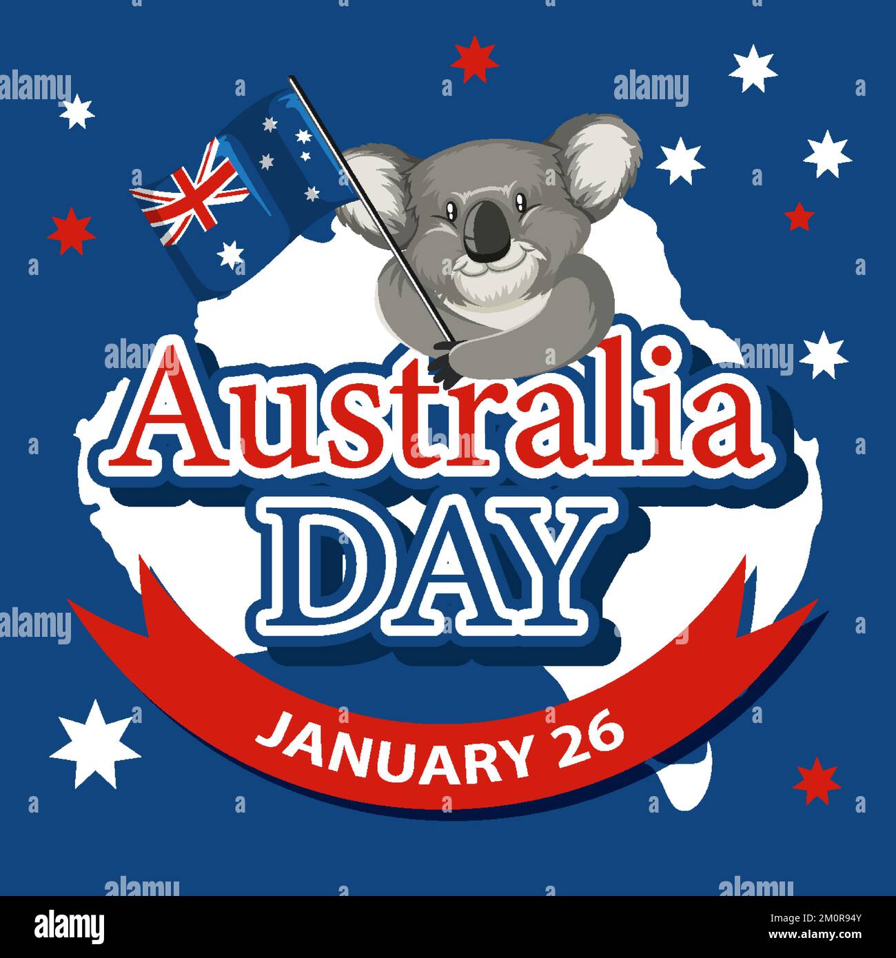 Happy Australia Day Banner illustration Stock Vector Image & Art - Alamy