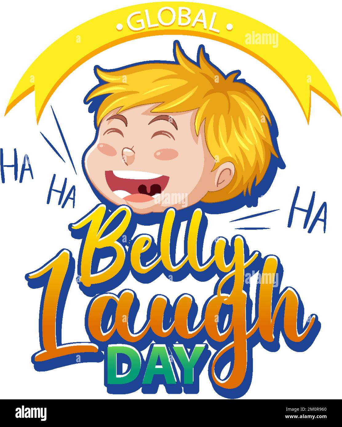 Global Belly Laugh Day Banner Design illustration Stock Vector Image ...